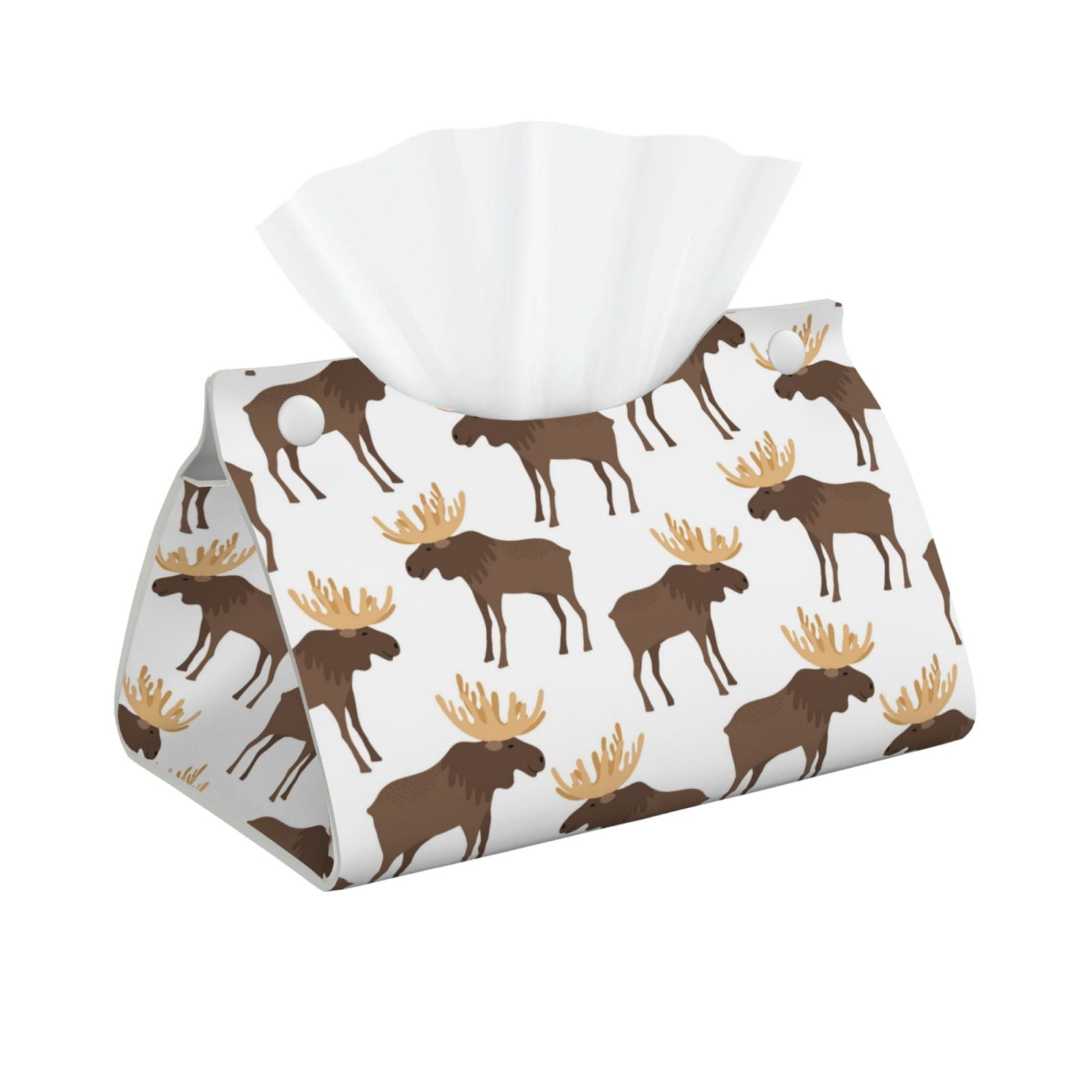 Tissue Box Cover cute moose horns elk cartoon Tissues Boxes Holder ...