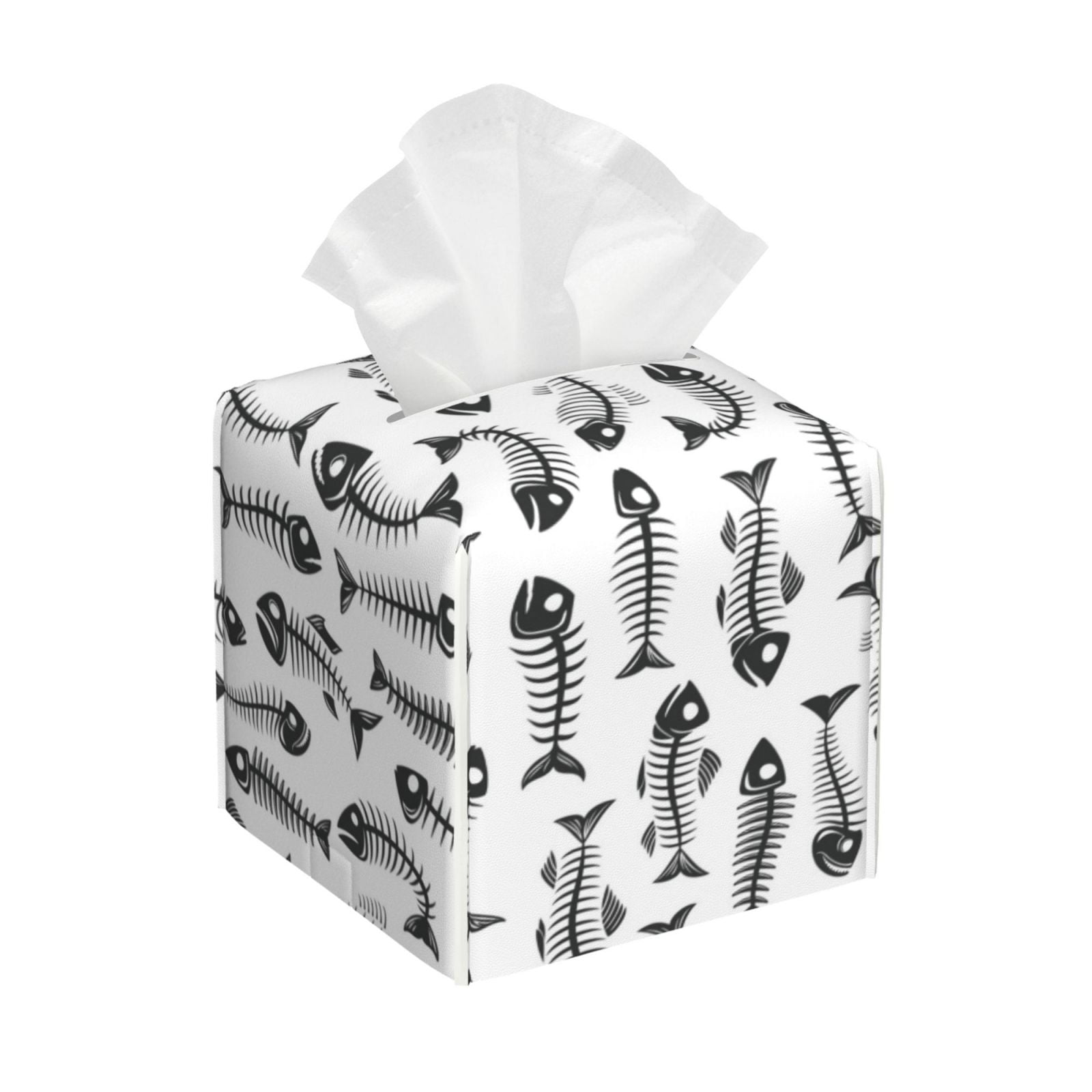Tissue Box Cover fish bones Tissues Boxes Holder Organizer, Leather ...
