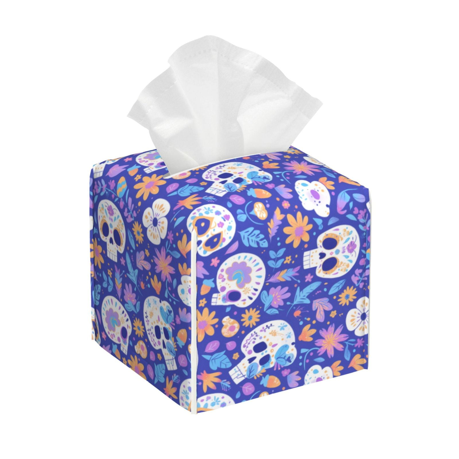 Tissue Box Cover flower Skull cartoon Tissues Boxes Holder Organizer ...