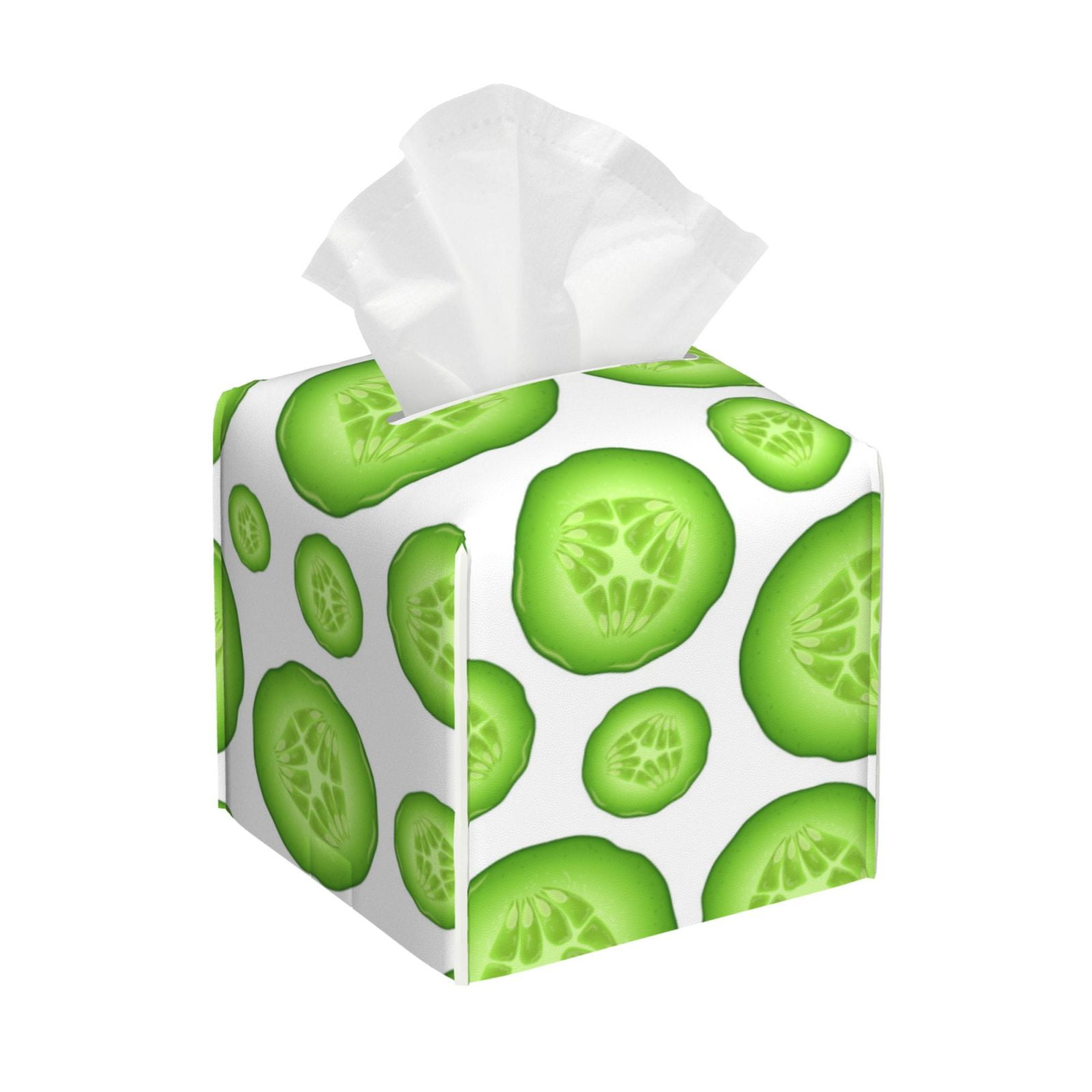 Tissue Box Cover green Cucumber slices Tissues Boxes Holder Organizer ...
