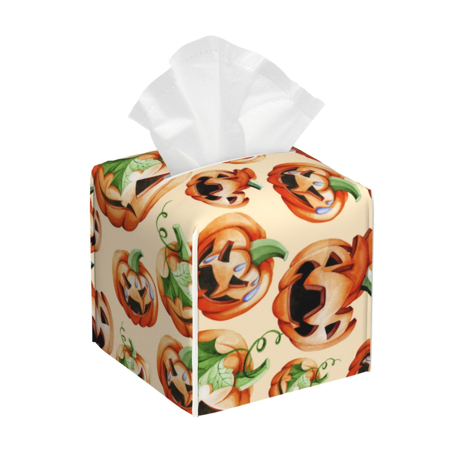 Tissue Box Cover halloween pumpkins funny Tissues Boxes Holder ...