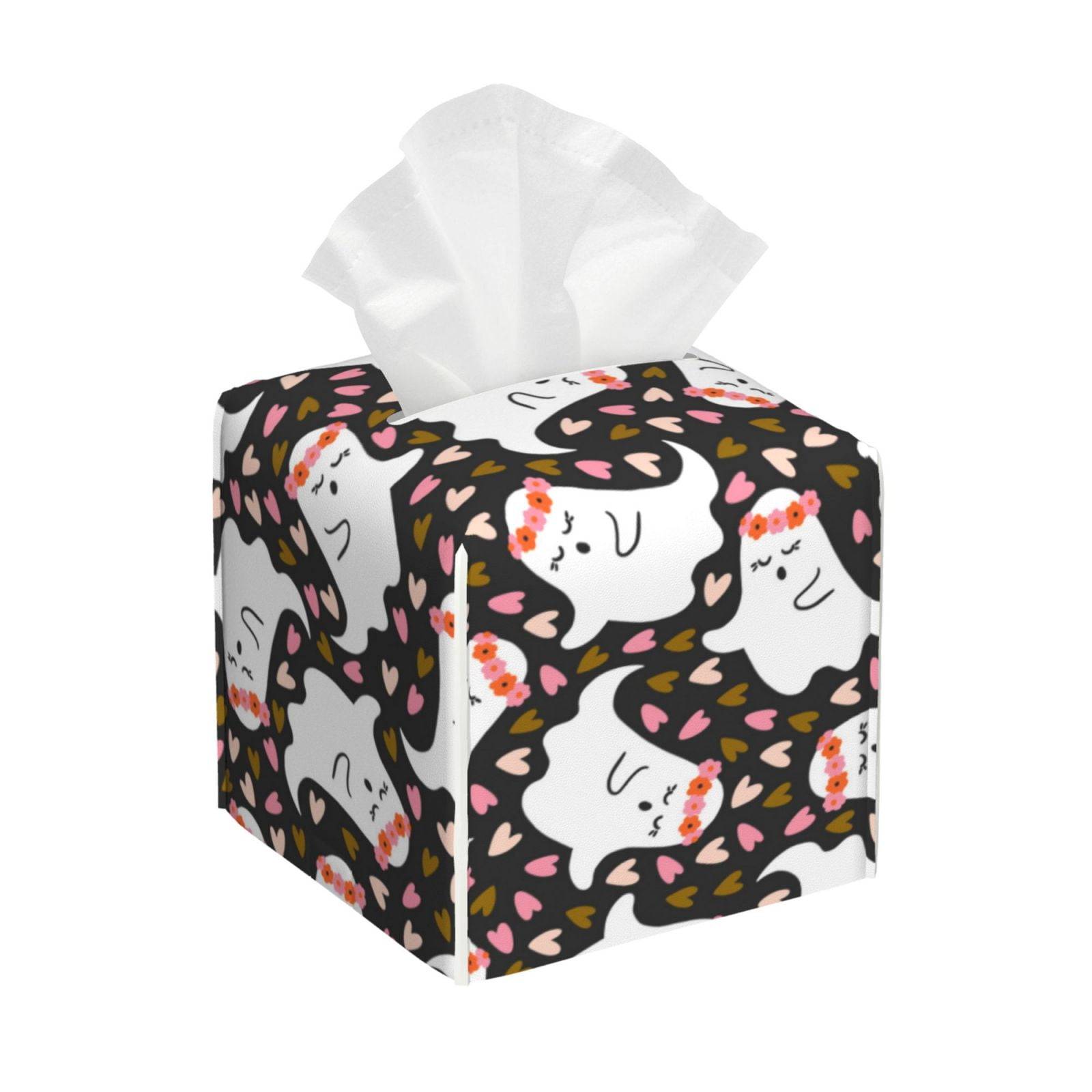 Tissue Box Cover love ghost halloween Tissues Boxes Holder Organizer ...
