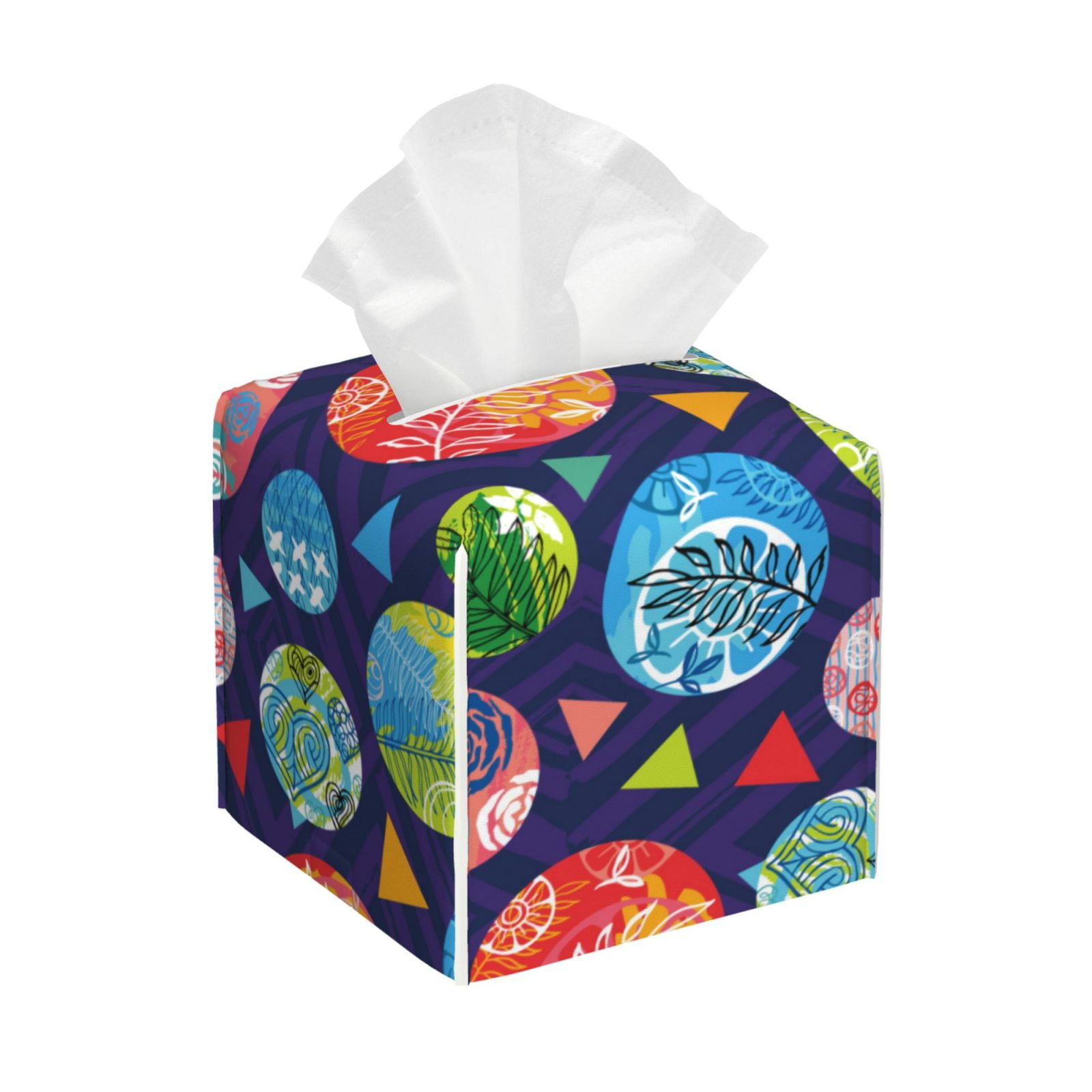 Tissue Box Cover, novelties palm leaves Leather Tissue Box Holder ...