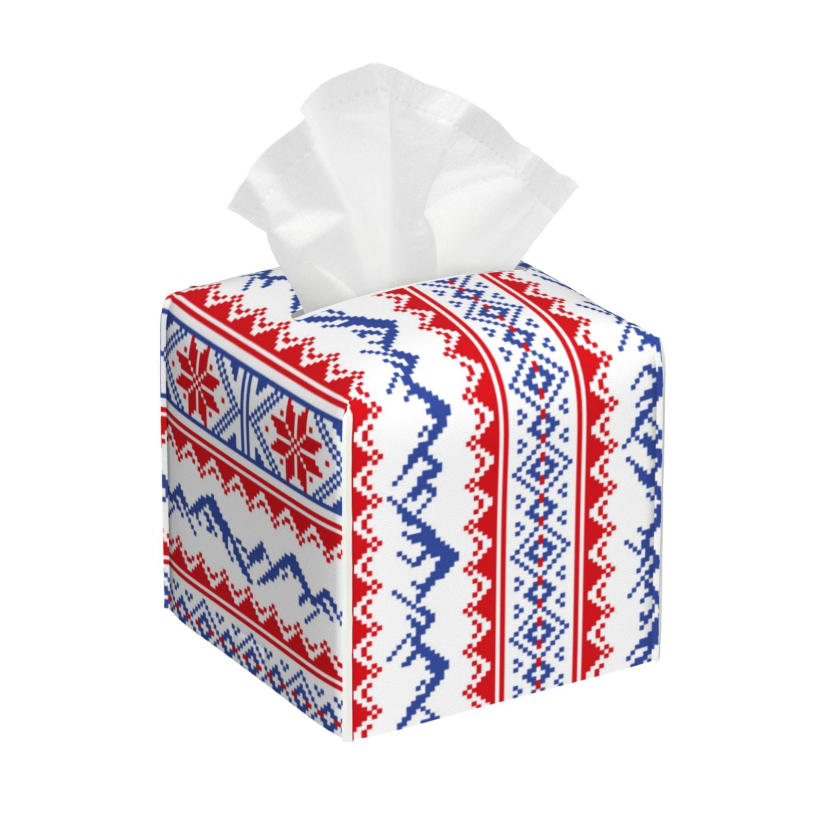 Tissue Box Cover red blue Snow Mountain Tissues Boxes Holder Organizer ...