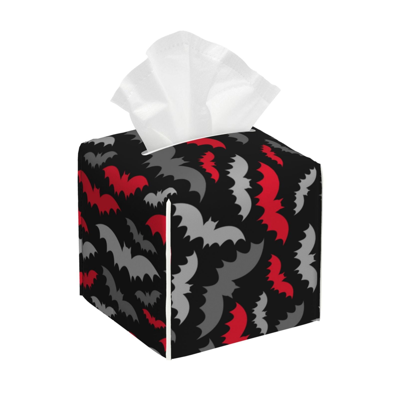 Tissue Box Cover red grey bat cool black Tissues Boxes Holder Organizer ...