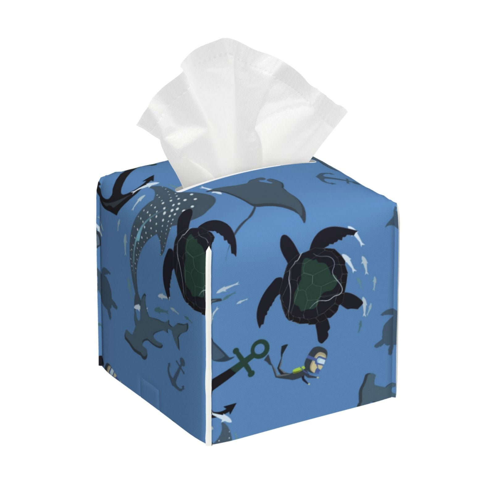 Tissue Box Cover stingrays Hammerhead shark anchor Tissues Boxes Holder ...