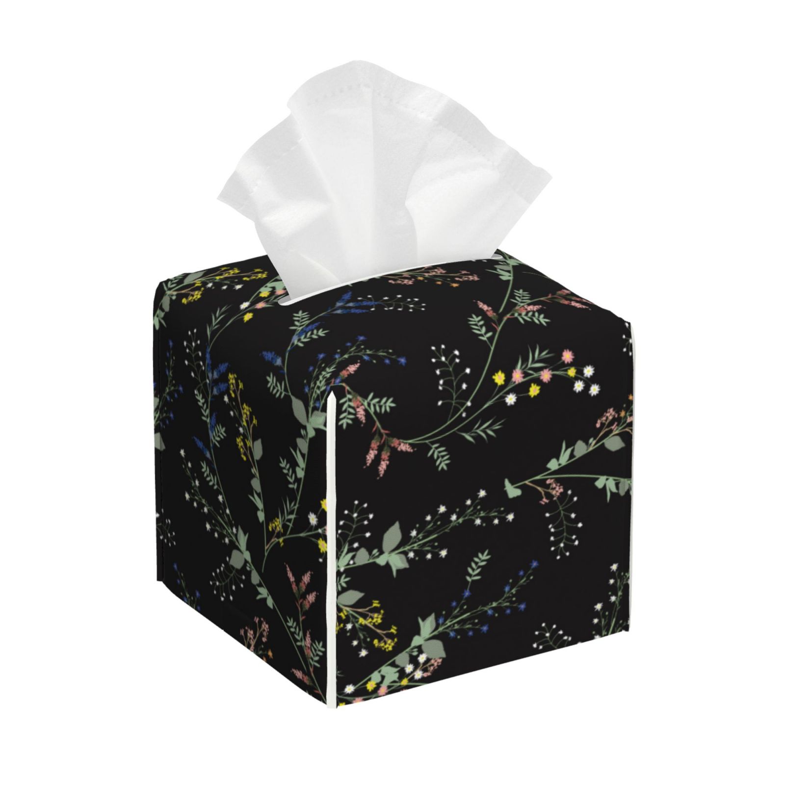 Tissue Box Cover, tree vine Leather Tissue Box Holder Square for ...
