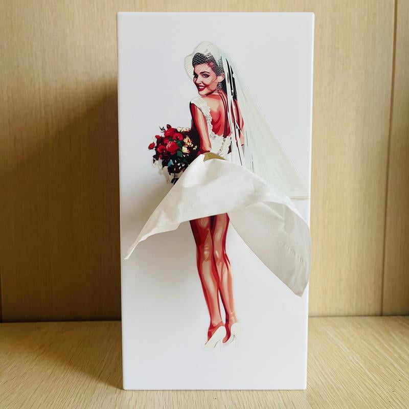 Tissue Box Holder, Cute Design for Facial Tissues, Decor Organiser ...