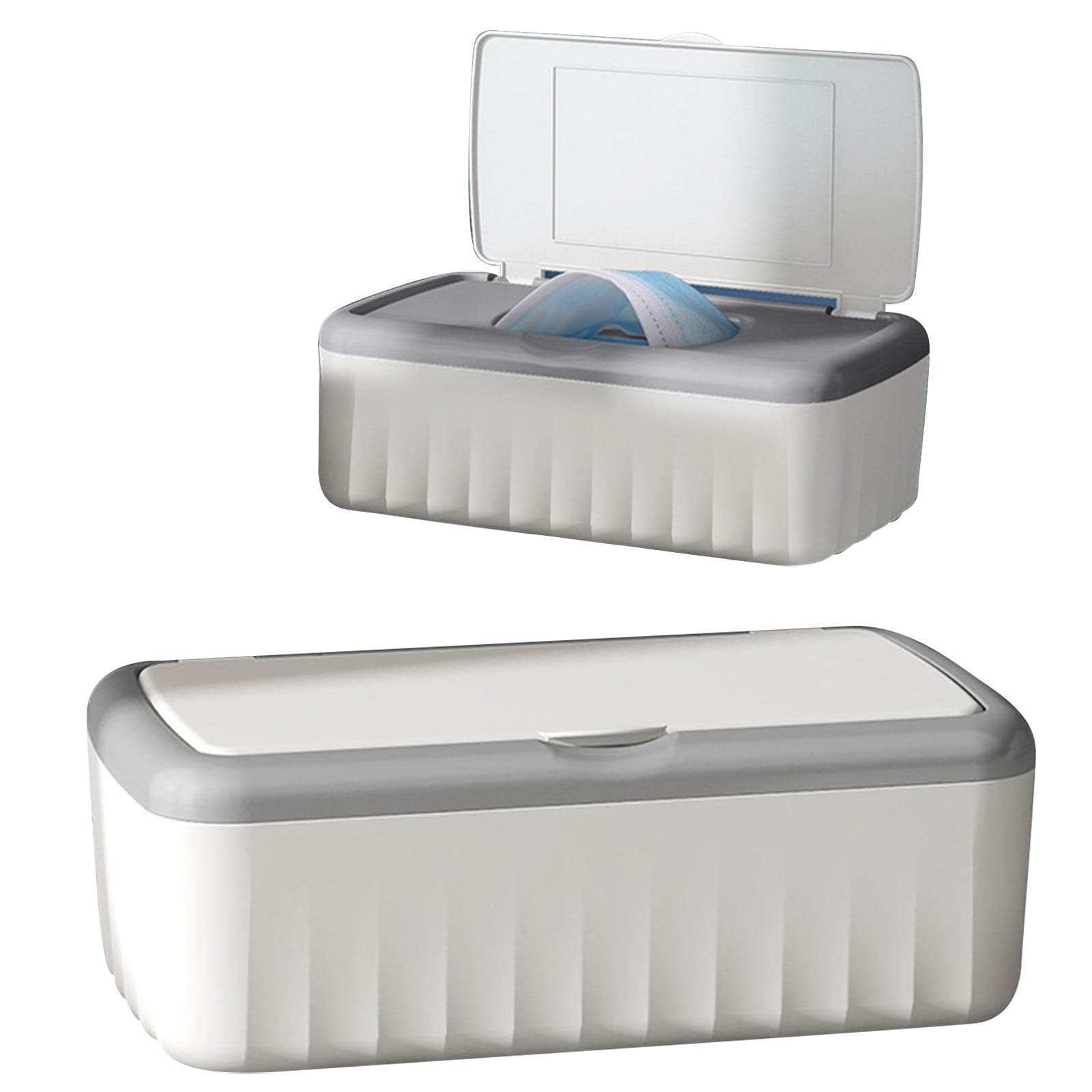Tissue Box with Lid, Modern Desktop Tissue Box Holder, Facial Tissue ...