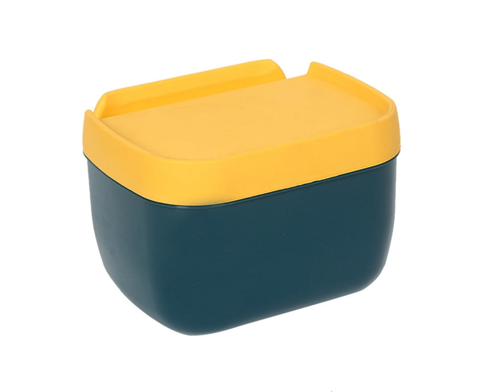 Tissue Box Multifunctional Punch-free PP Wall Mount Toilet Paper Box ...