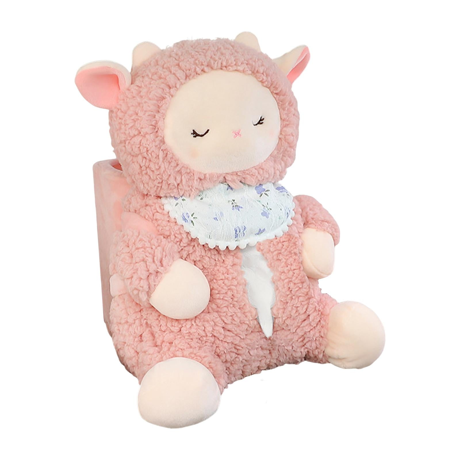 Tissue Container for Car 2 in1 Car Cartoon Tissue Box Holder Cute Plush ...