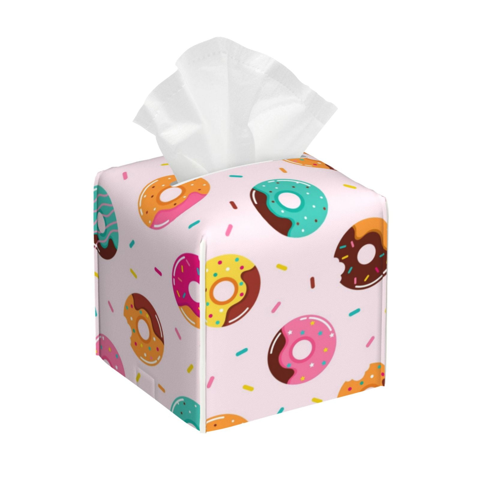 Tissue Donut Box Cover Holder, Square by Xecao - Leather Decorative ...
