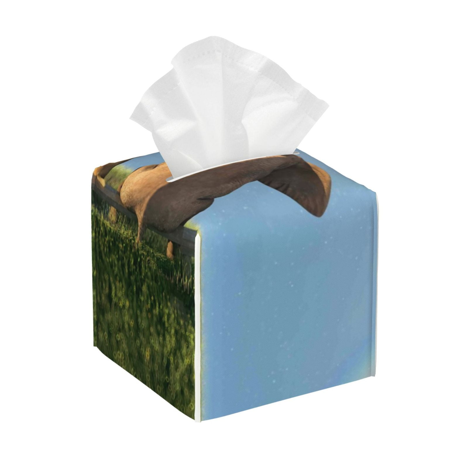 Tissue Elephant Dog Box Cover Holder, Square by Xecao - Leather ...