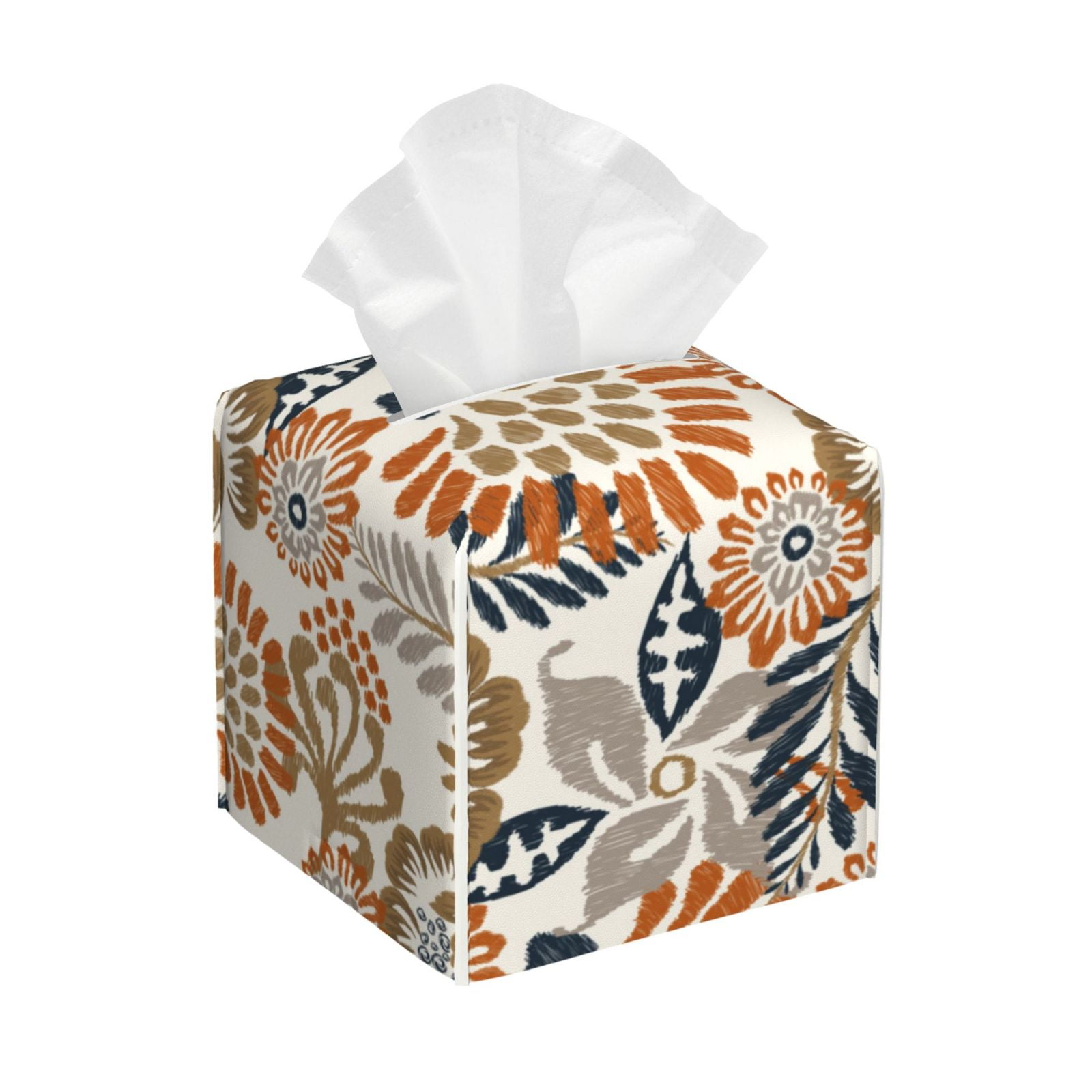Tissue Floral Paisley Box Cover Holder, Square by Xecao - Leather ...