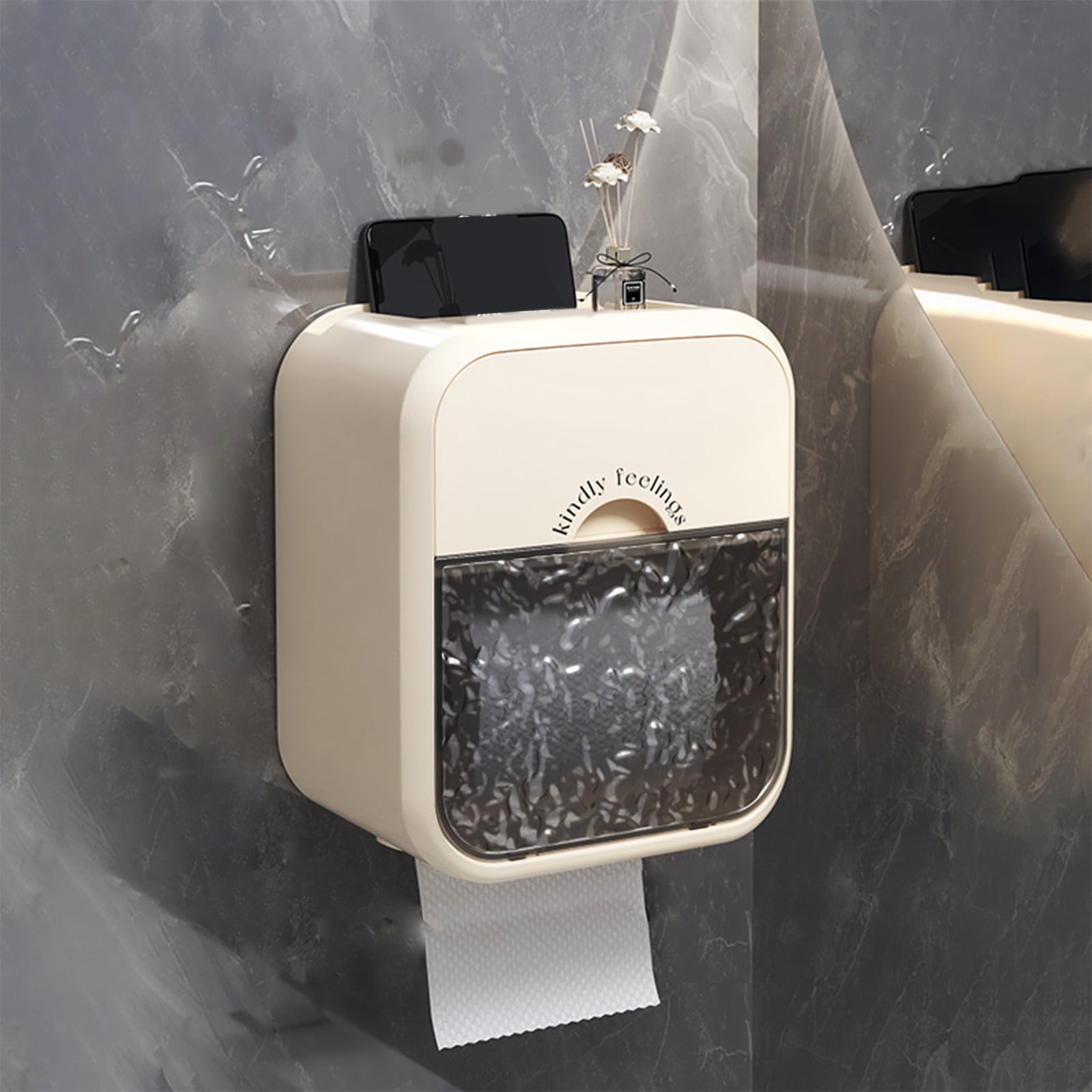 Tissue Hanging Wall Organizer Shelf | Toilet Paper Holder Box with ...