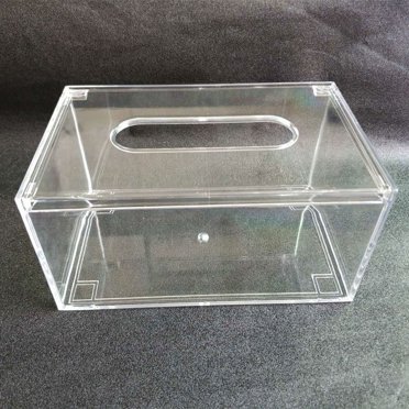 Holloyiver Acrylic Tissue Box, Tissue Dispenser Dryer Sheet Holder ...