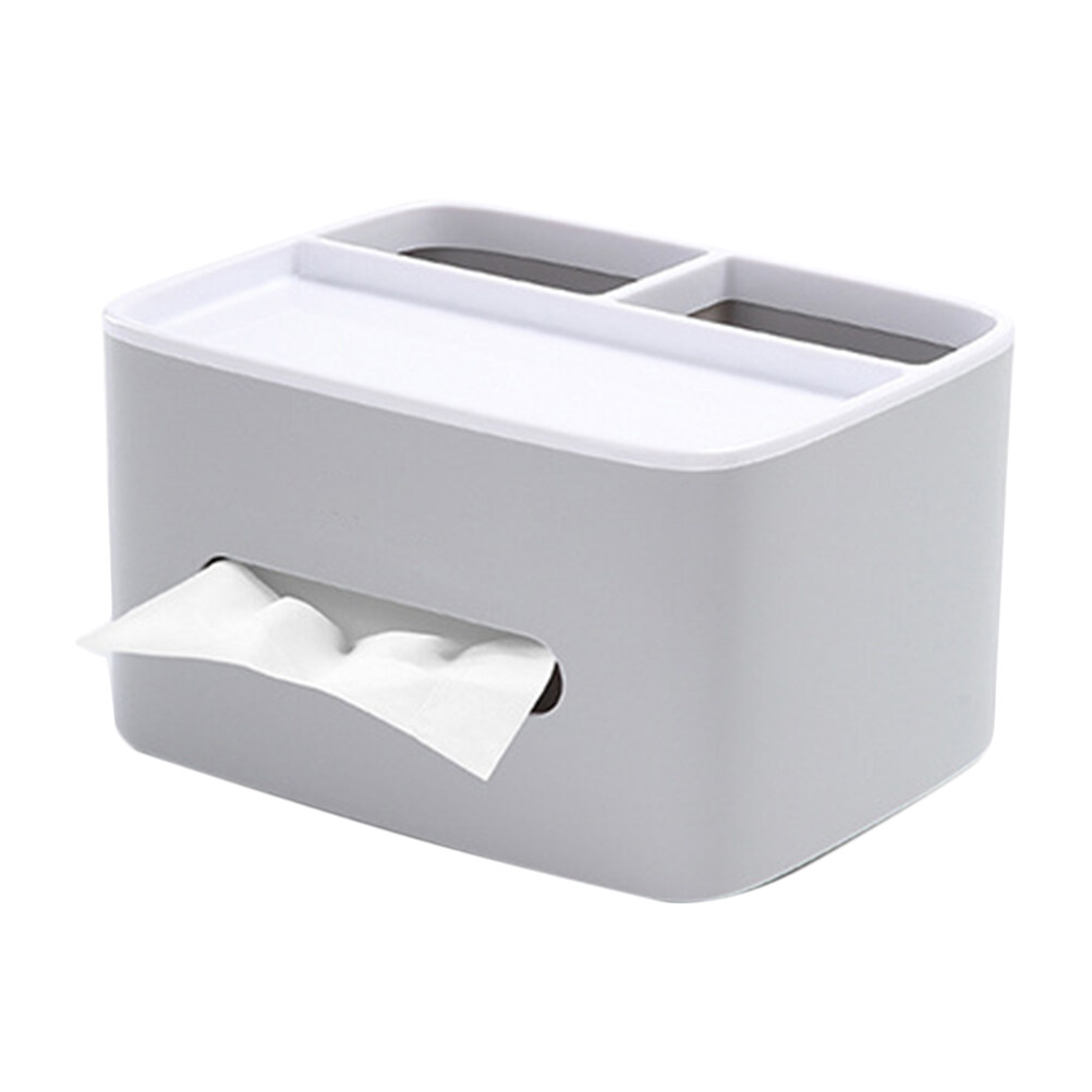 Tissue Organizer Grey Tissue Box Double-layer Tissue Box Kitchen ...