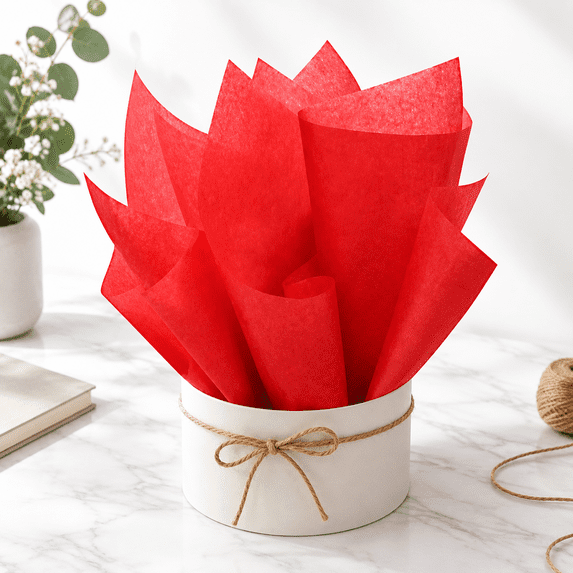 Tissue Paper 500 Sheets Red Large Wrapping For Gift Bags Present ...