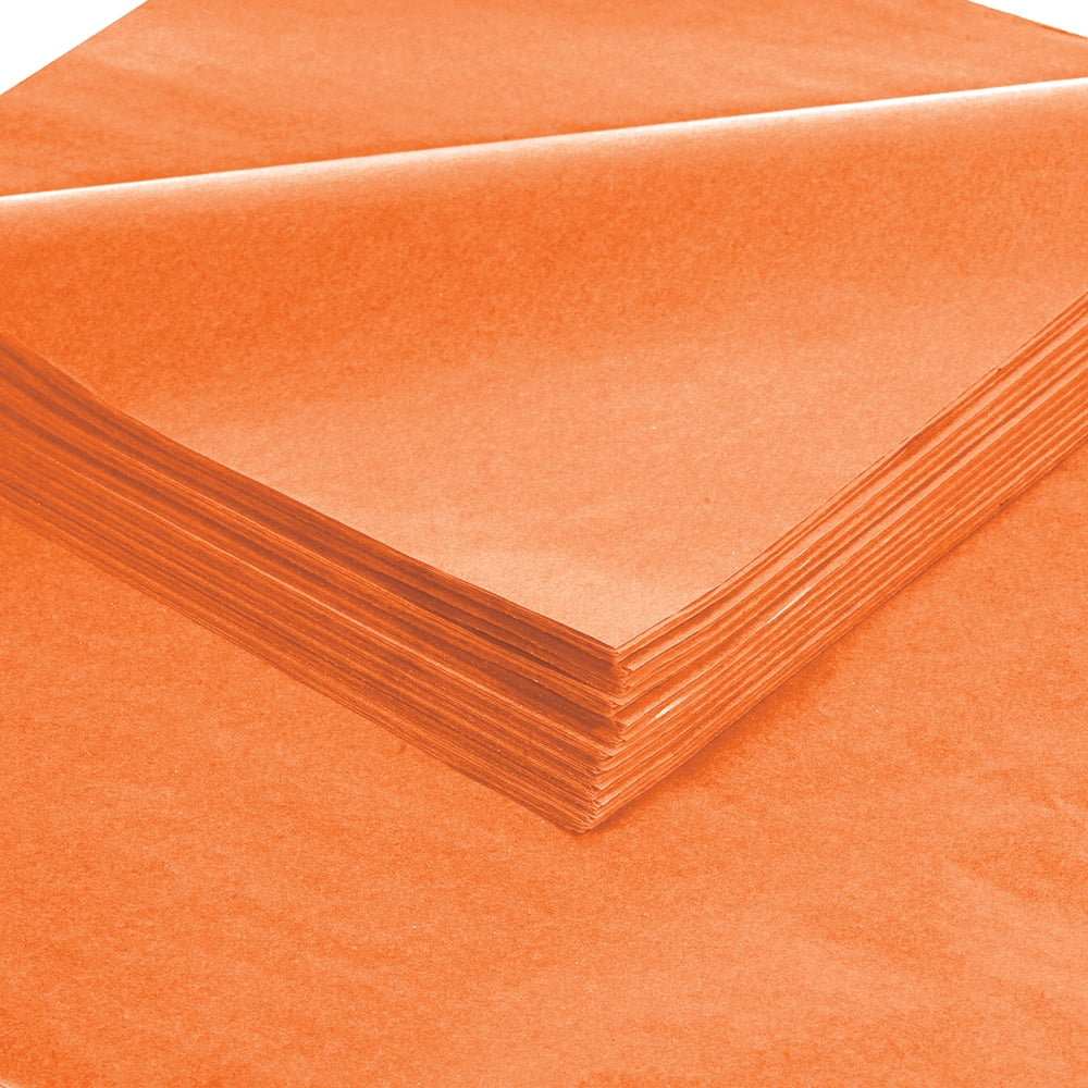 Box Partners T2030S 20 in. x 30 in. Orange Gift Grade Tissue Paper ...