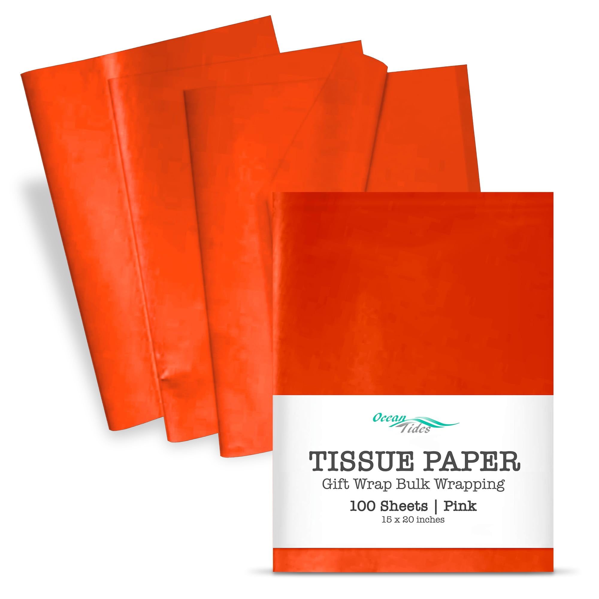 Tissue Paper Gift Wrap Wrapping 100 Sheets Orange Birthdays, DIY Crafts ...