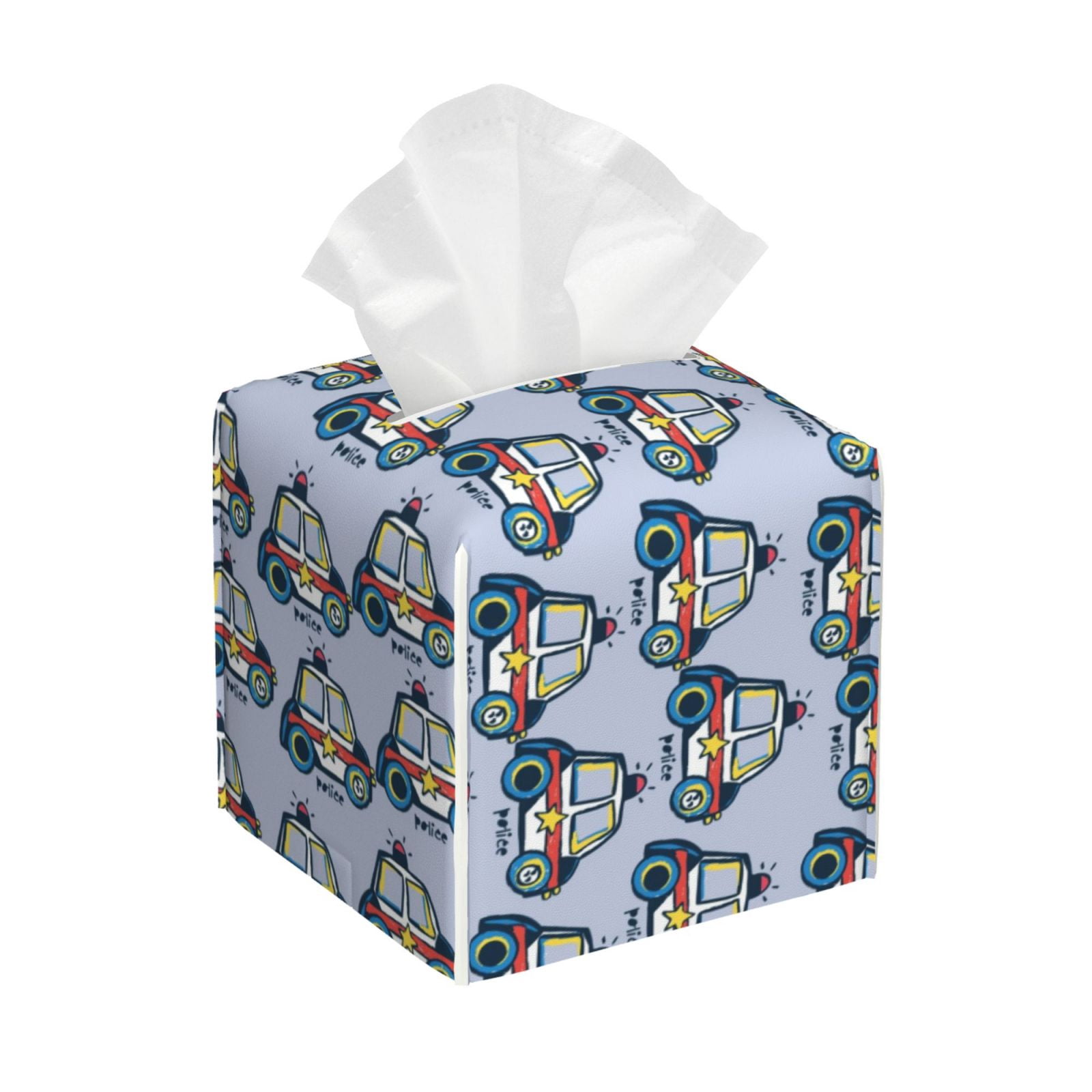Tissue Police Car Box Cover Holder, Square by Xecao - Leather ...