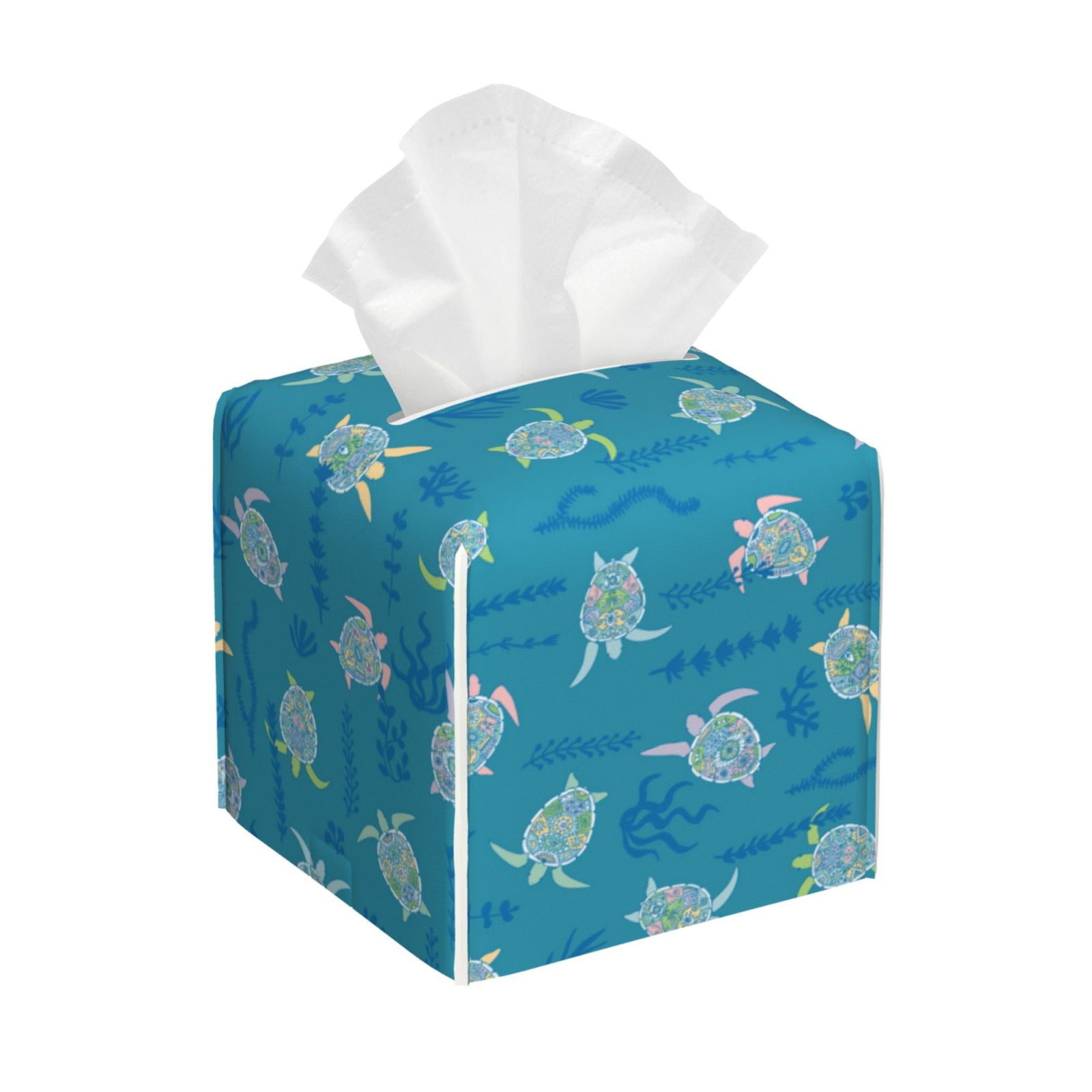 Tissue Sea Turtle Box Cover Holder, Square by Xecao - Leather ...