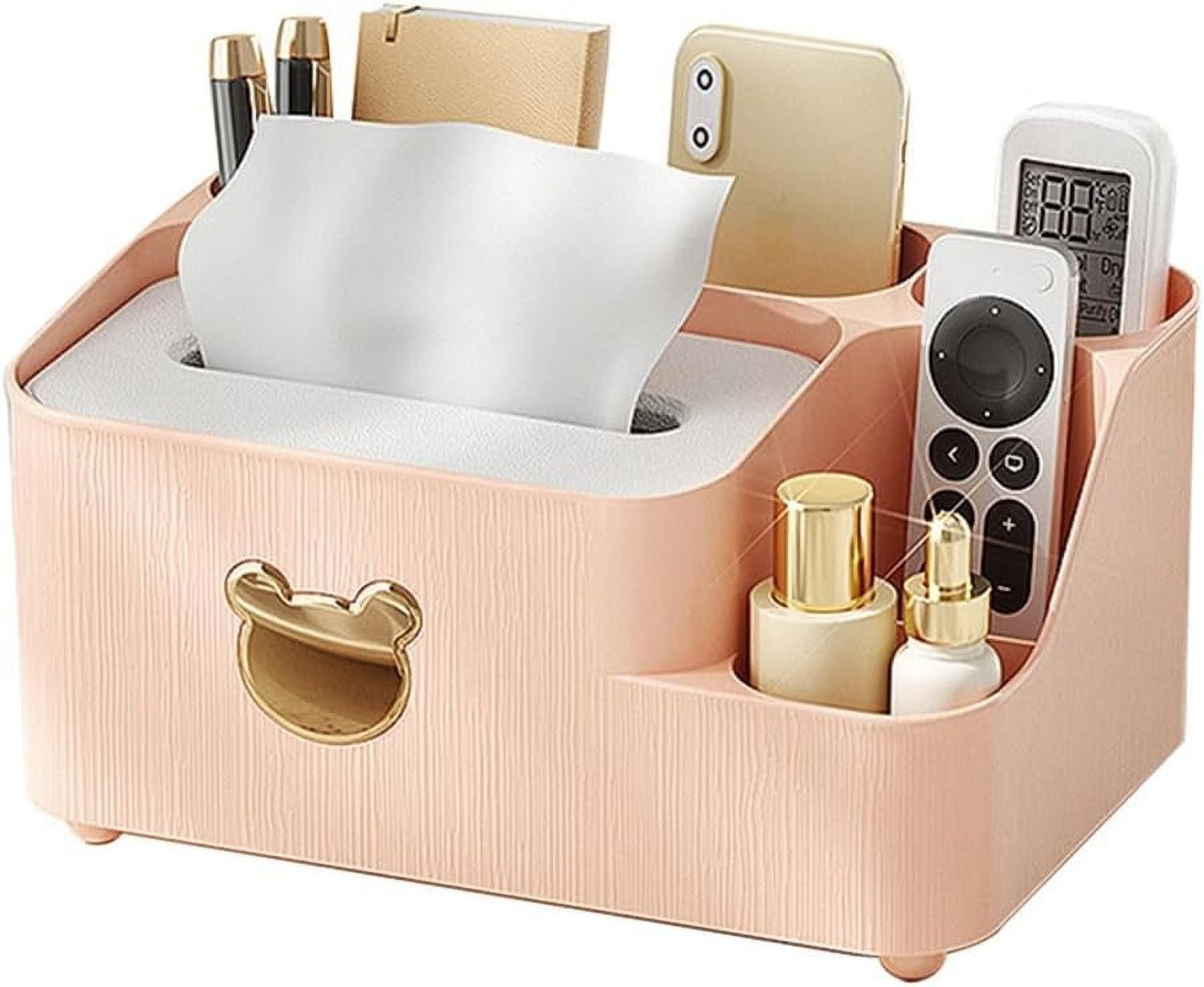 Tissue Storage Box, Multi-Functional Tissue Box Cover with Remote ...