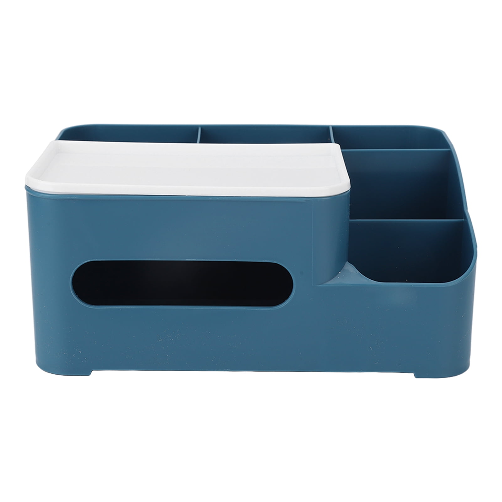 Tissue Storage Box Navy Blue Large Opening Design Big Capacity Double ...
