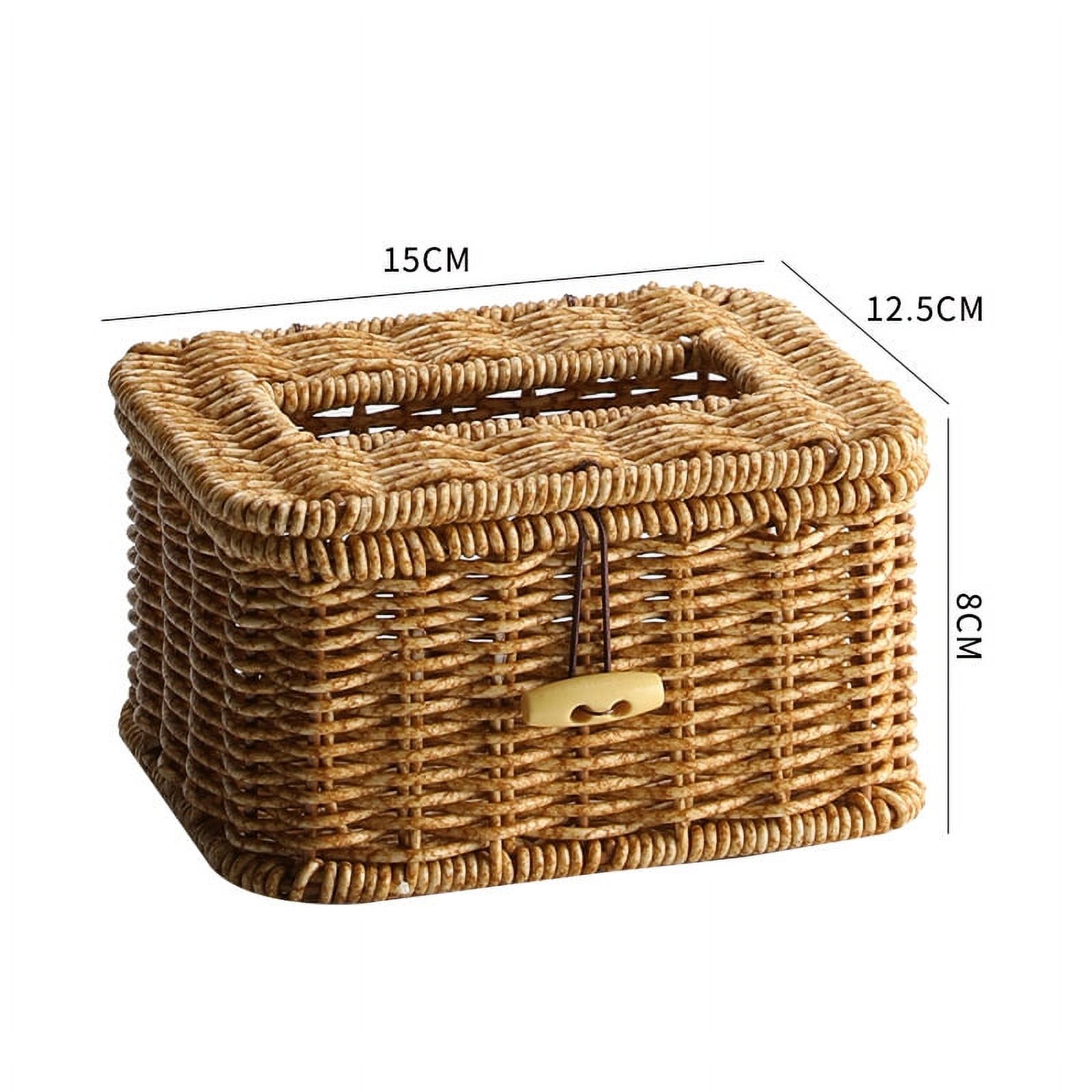 Tissue box living room household Simple imitation rattan drawer box ...