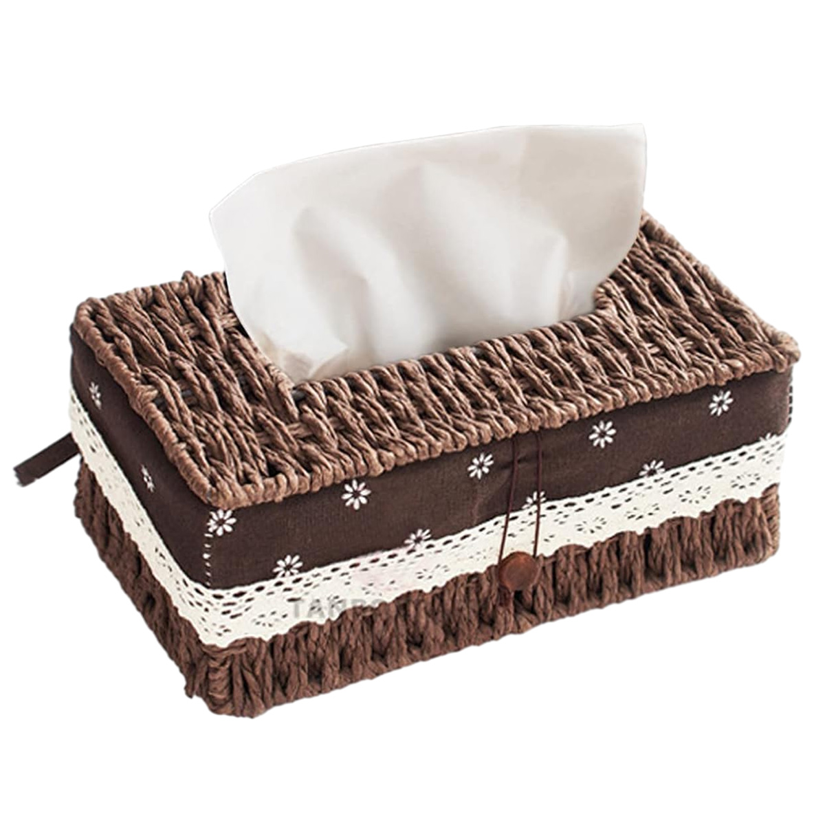 Tissue box made of paper rope, tissue box tissue dispenser with lining ...