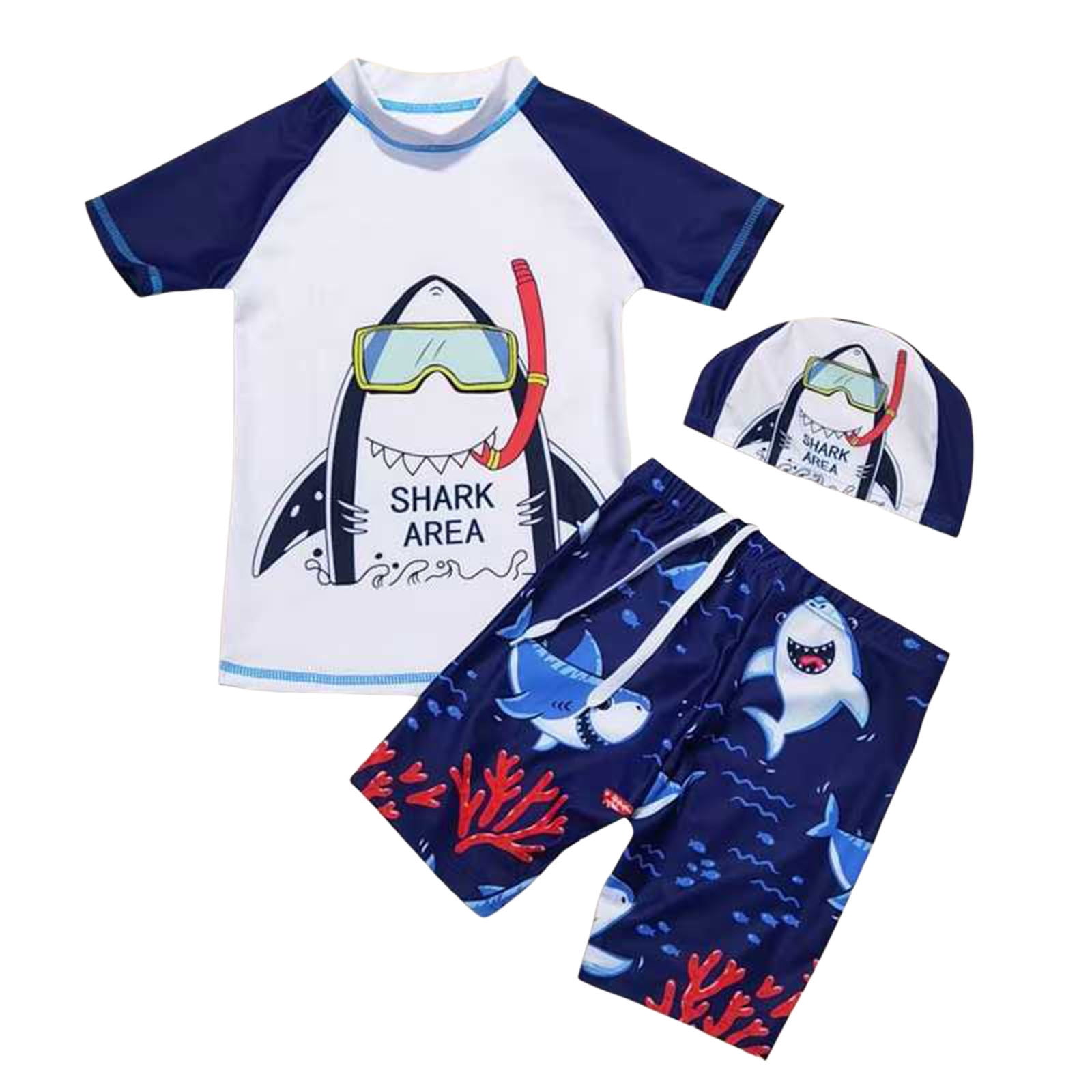 Tisuna 2 Pieces Summer Swimwear For Boys Child Dinosaur Print Short ...
