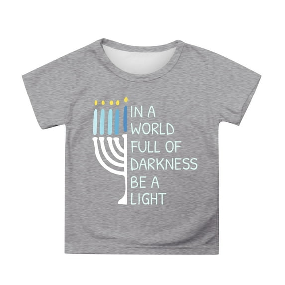 Tisuna Crewneck Tops For Girls Boys Child Cartoon Print Short Sleeve ...