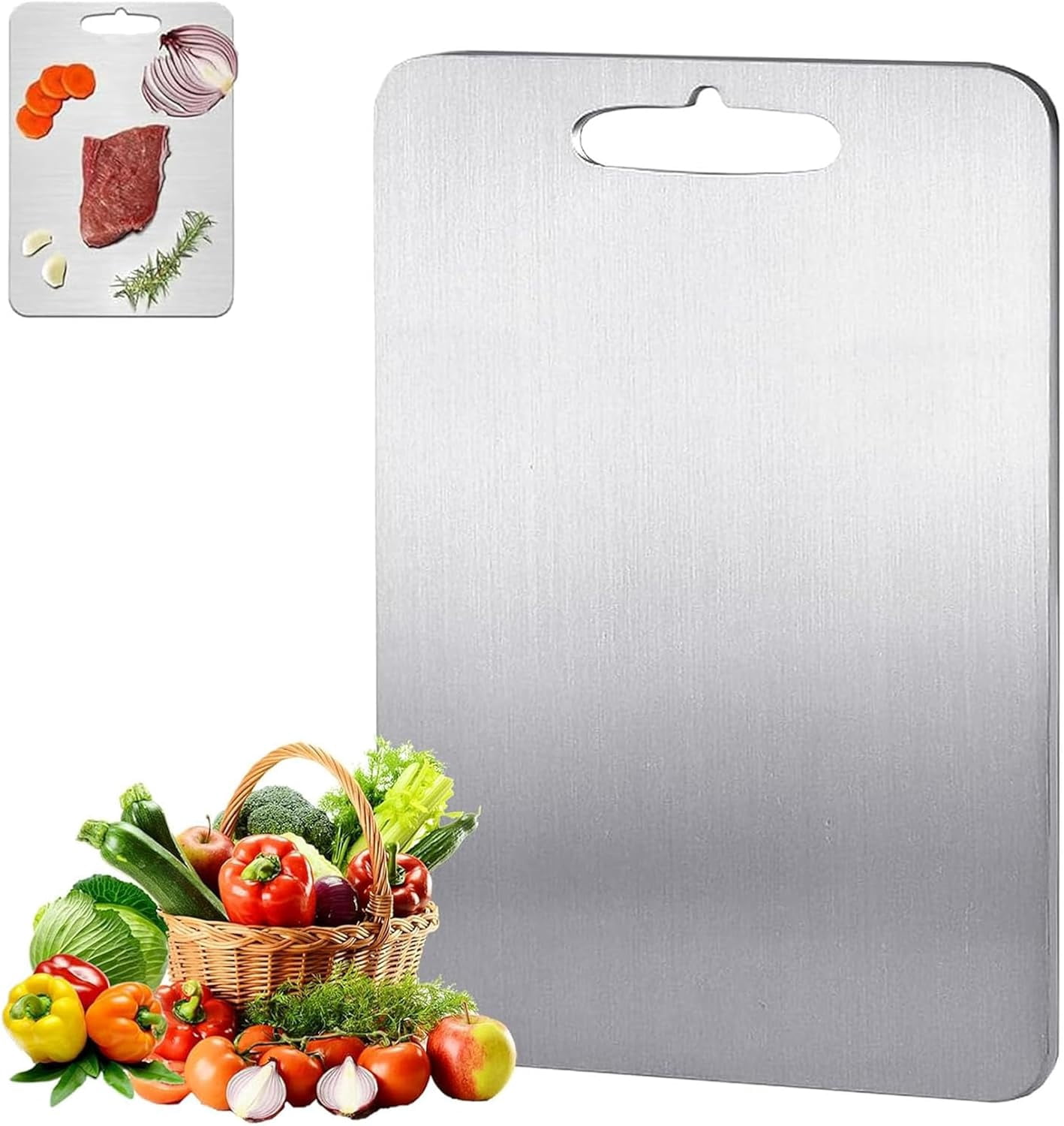 Titachef Cutting Board, Katuchef Pure Titanium Cutting Board Set for ...