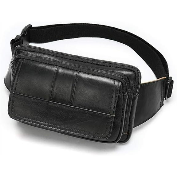 Genuine Leather Fanny Pack for Women Men Vitnage Leather Sling Bag Hip ...