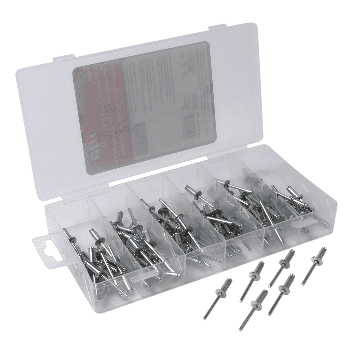 Titan 100 Piece 3/16 in x 1/2 in Aluminum/Steel Rivet Set - Walmart.com