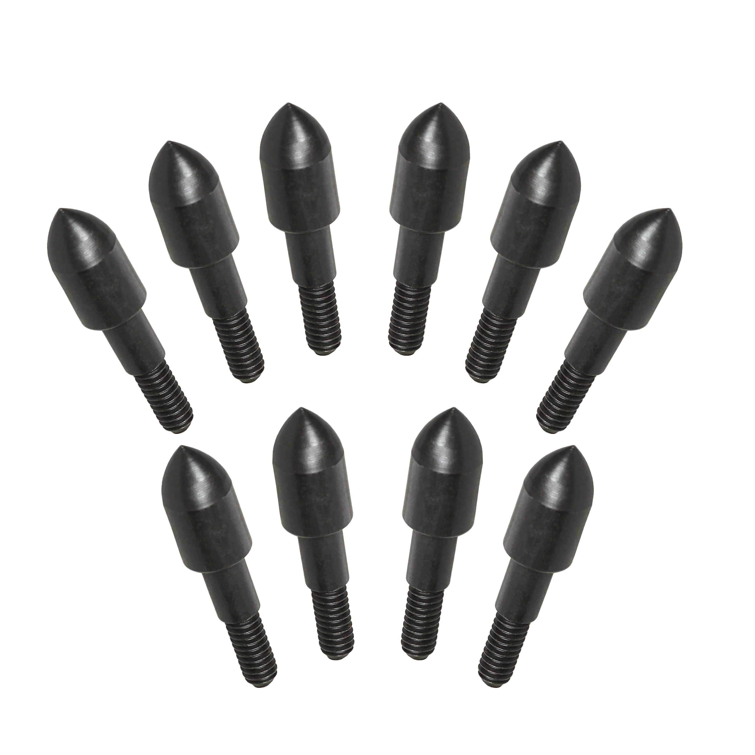 Titan 11/32" Archery Steel Bullet Points, 100-Grain, 10-pack, Black ...