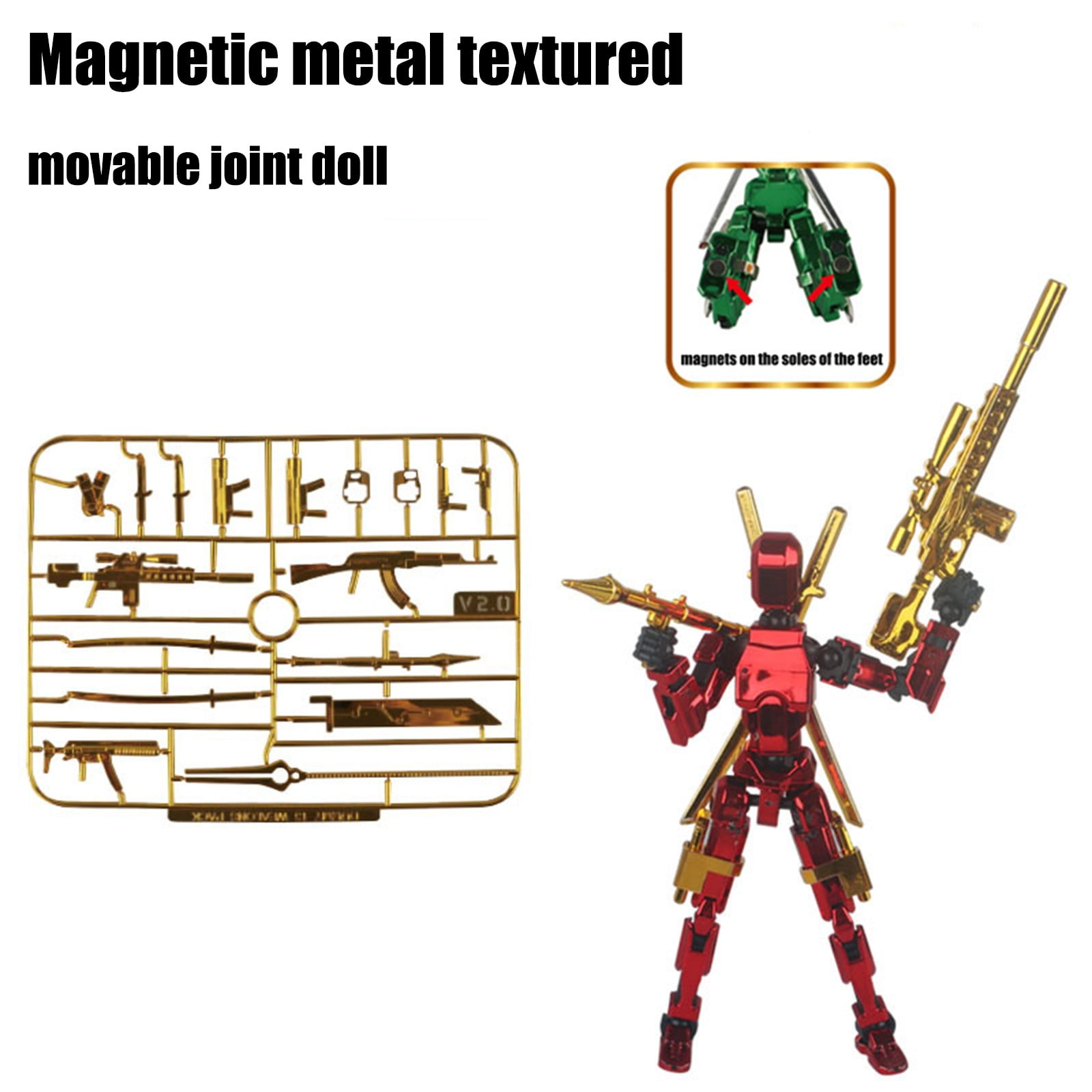 John Cena Action Figures , Titan 13 Action Figure 3D Printed Multi ...