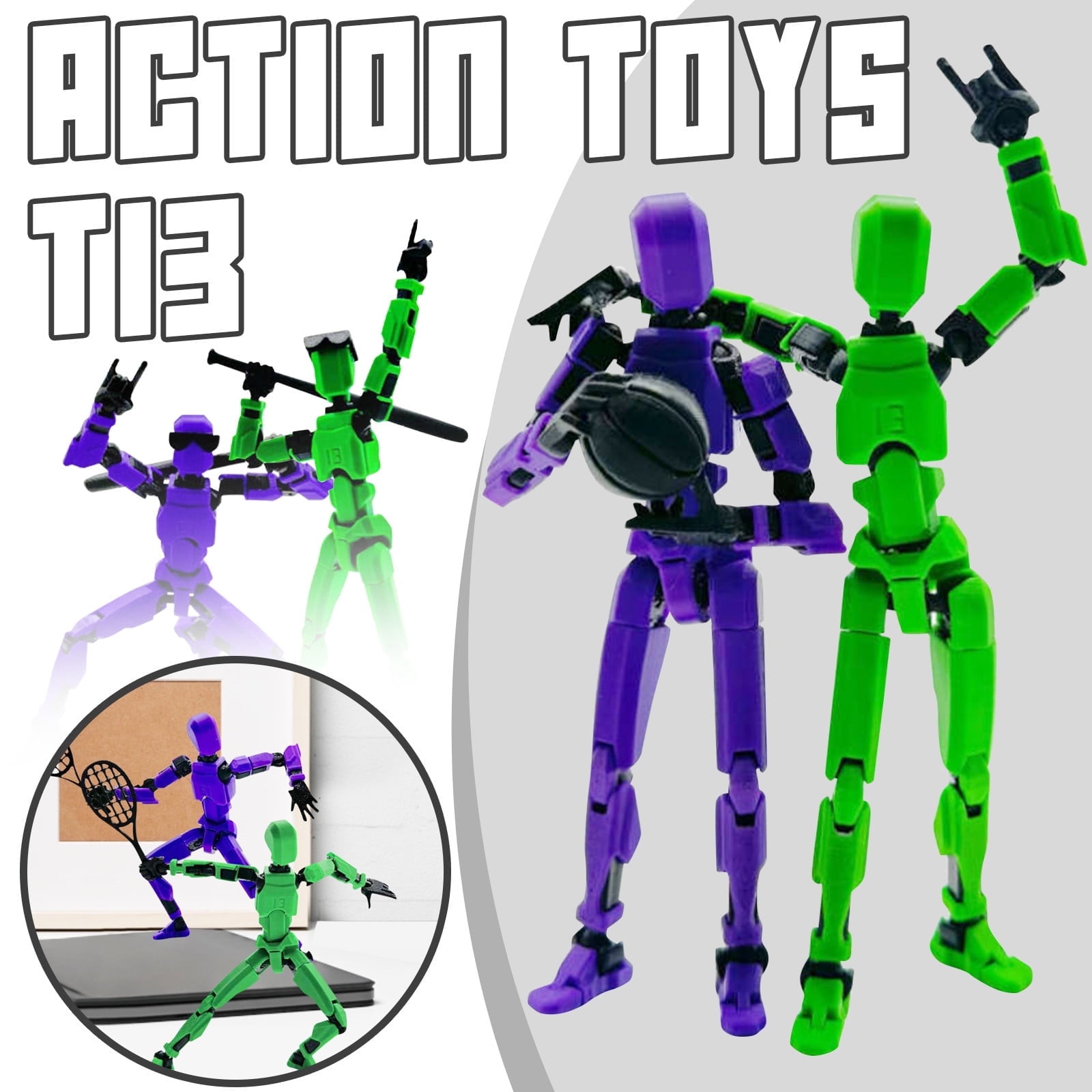 Titan 13 Action Figure Set Gaming Action Figures Mobile Doll Set, 3D ...
