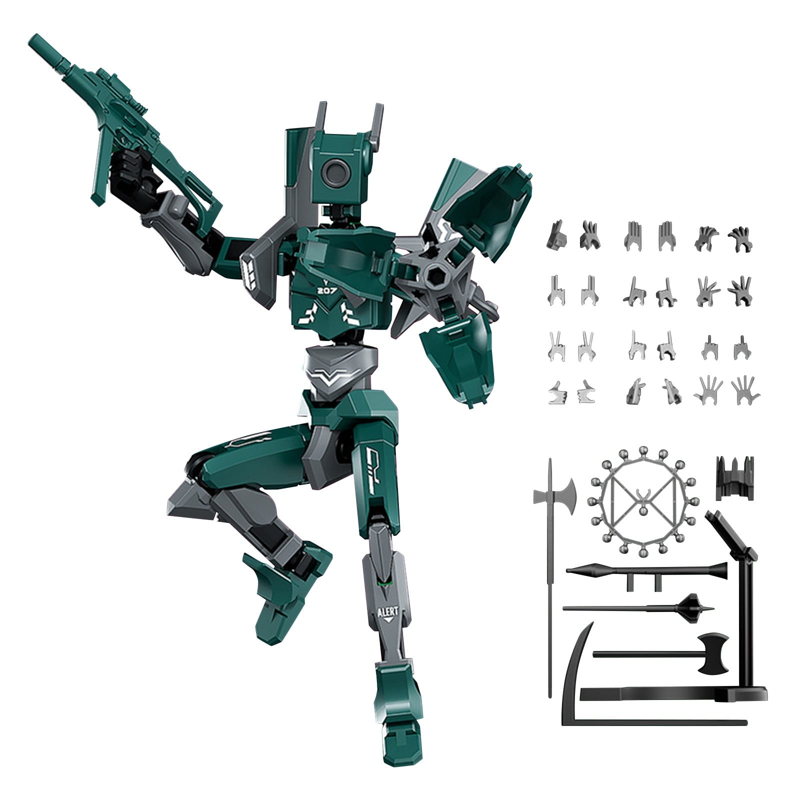 Titan 13 Action Figure, T13 Action Figure 3D Printed Multi-Jointed ...