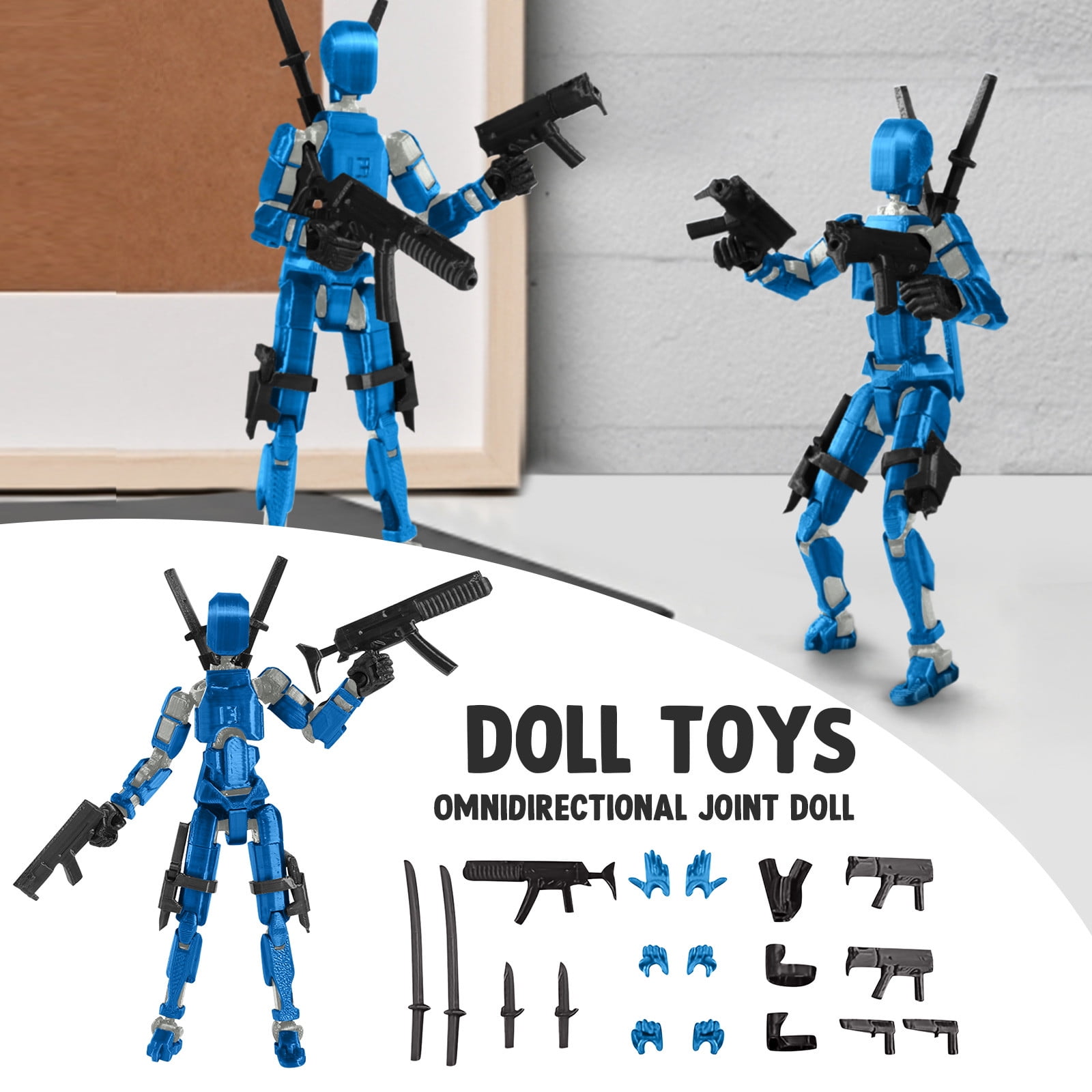 Titan 13 Action Figure, T13 Action Figure, 3D Printed Multi-jointed ...