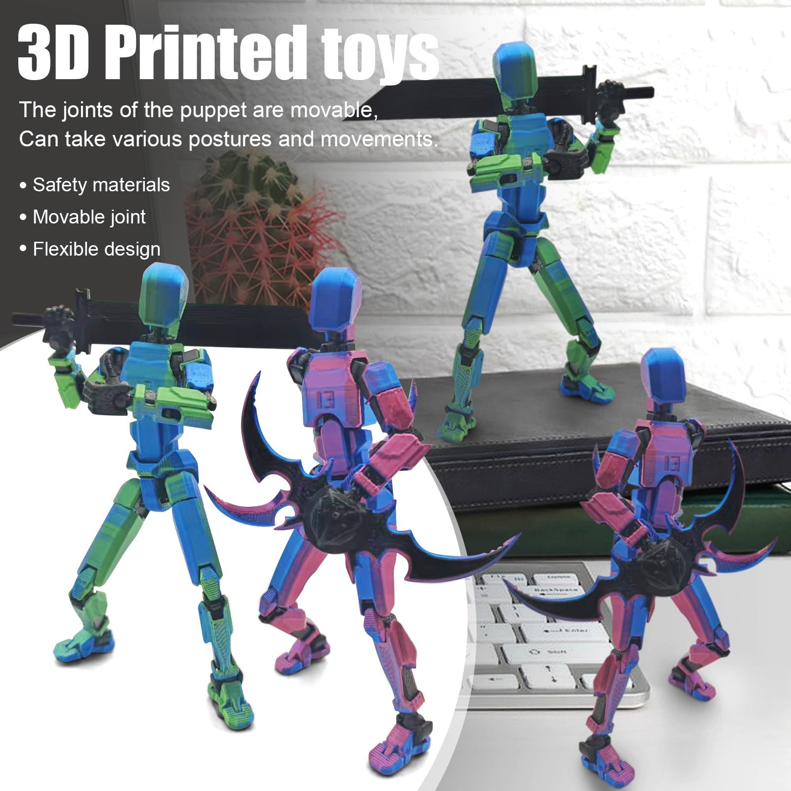 Titan 13 Action Figure, T13 Action Figure, 3D Printed Multi-jointed ...