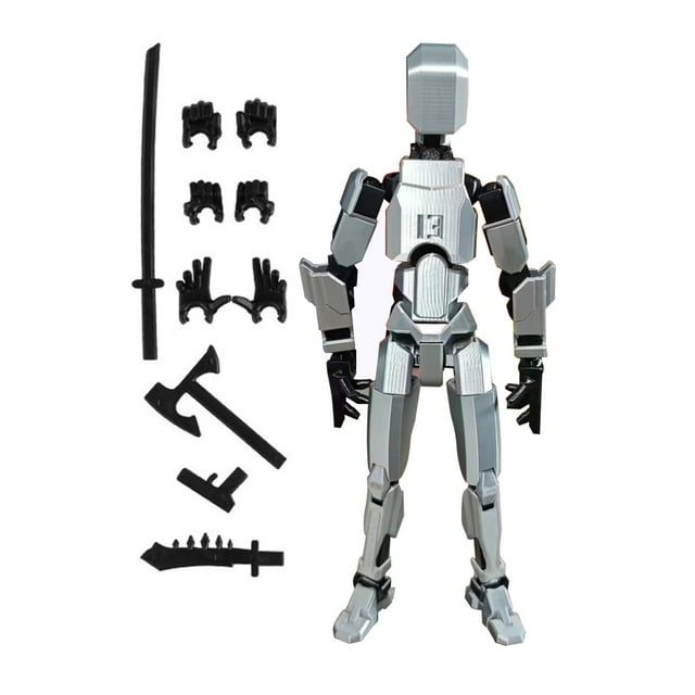 Titan 13 Action Figure, T13 Action Figure Robot, Stikbot Toys with ...
