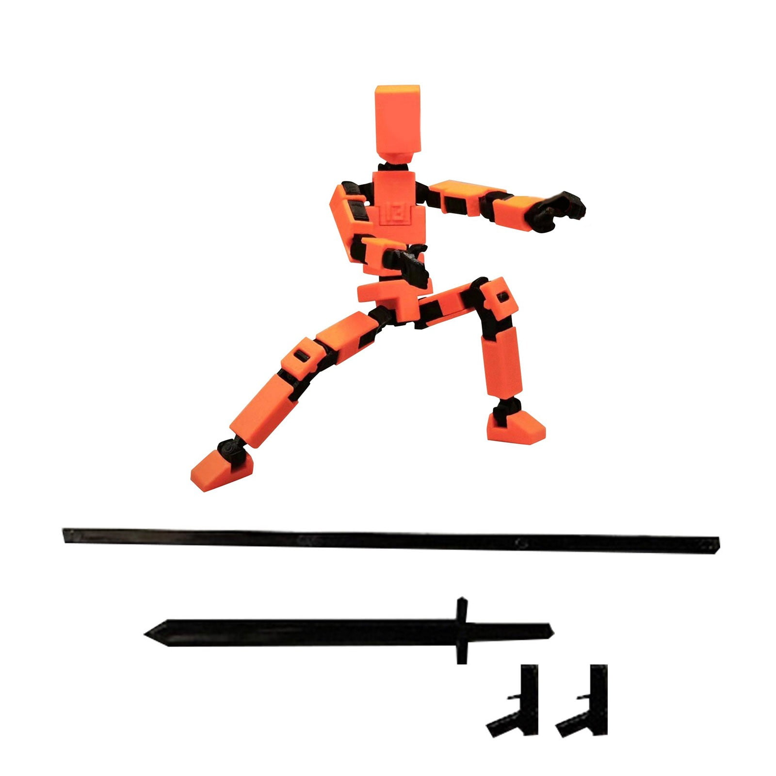 Titan 13 Action Figure, T13 Action Figure Robot, Stikbot Toys with ...