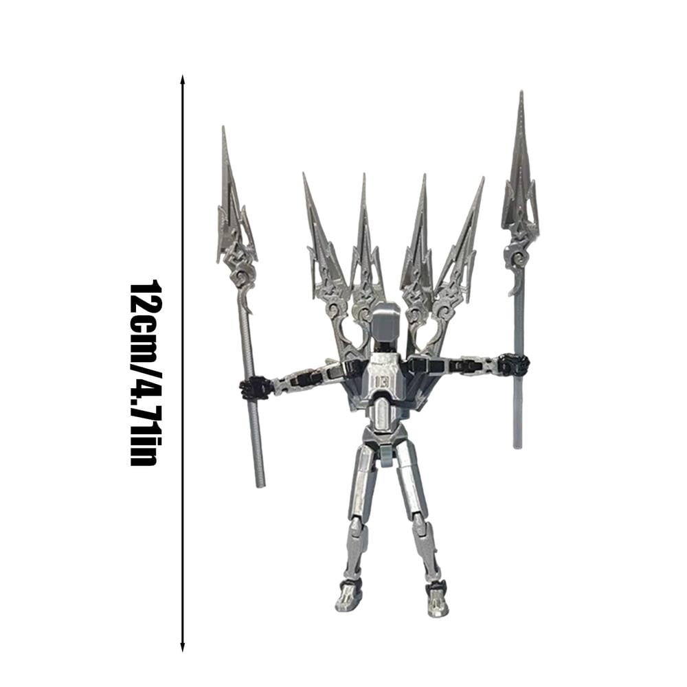 Titan 13 Action Figures Titan13 Figure 3D Printed Multi-Jointed Movable Luckys 13 Action Figure ...