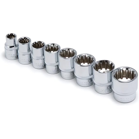 Titan 15203 8-Piece 3/8-Inch Drive SAE Spline Socket Set - Walmart.com