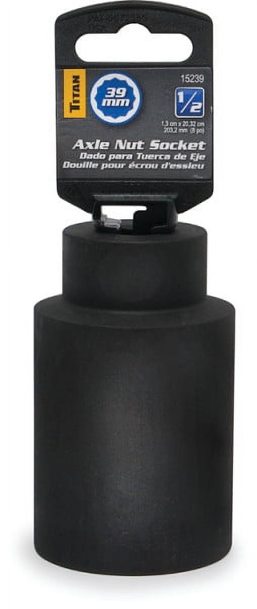 Titan 15239 39mm 1/2-Inch Drive 12-Point Axle Nut Socket - Walmart.com