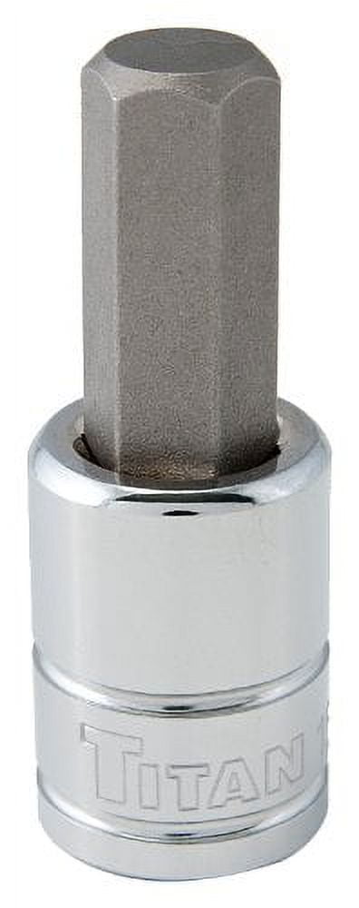 Titan 15610 Hex Bit Socket, 3/8" Drive, 10mm, Chrome - Walmart.com