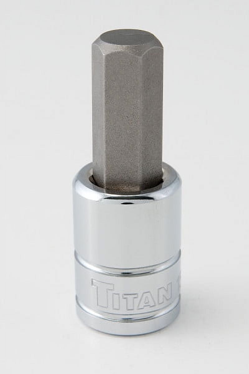 Titan 15610 Hex Bit Socket, 3/8" Drive, 10mm, Chrome - Walmart.com