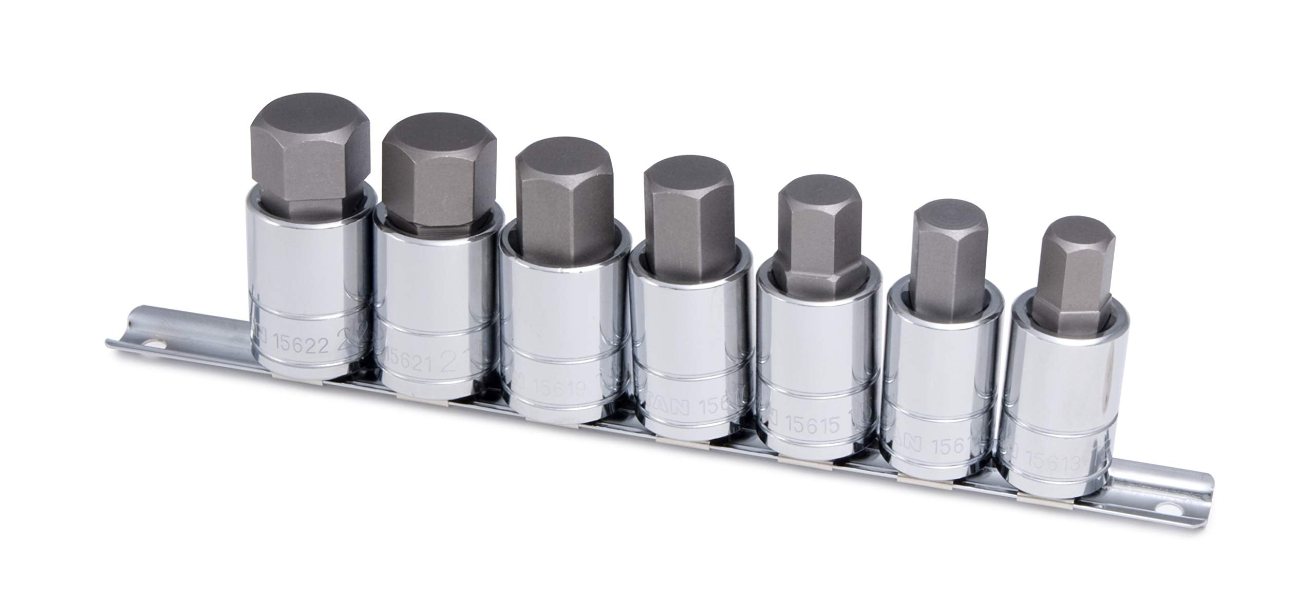 Titan 16157 7-Piece 1/2-Inch Drive Metric Large Hex Bit Socket Set C47 - Walmart.com