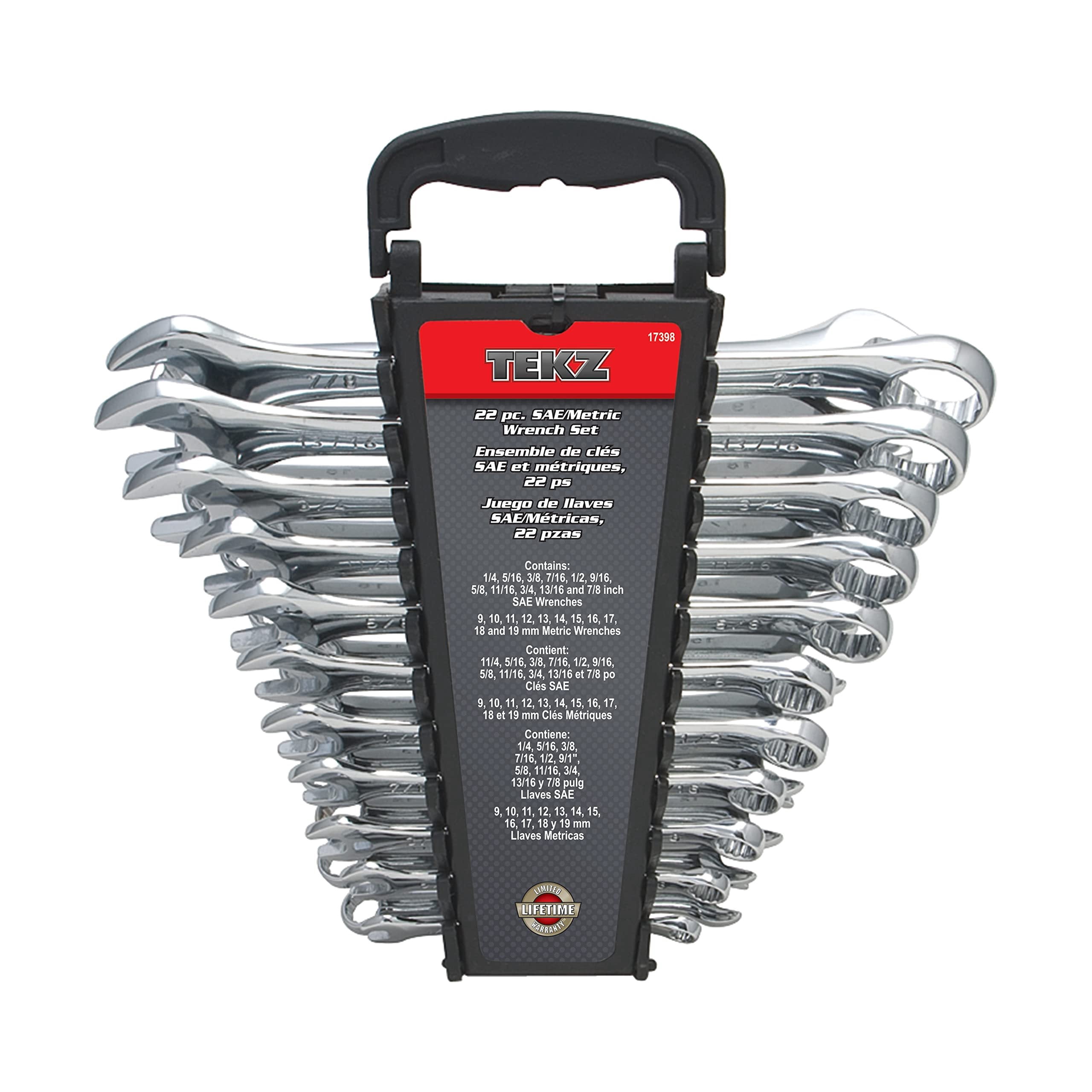 Titan 17398 SAE and Metric Wrench Set, 22 Piece - Walmart.com